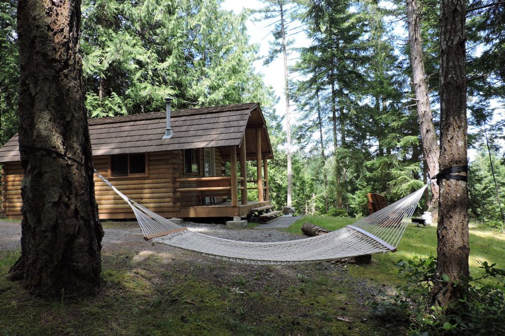 Cabins | Woods on Pender | Pender Island Log Cabins